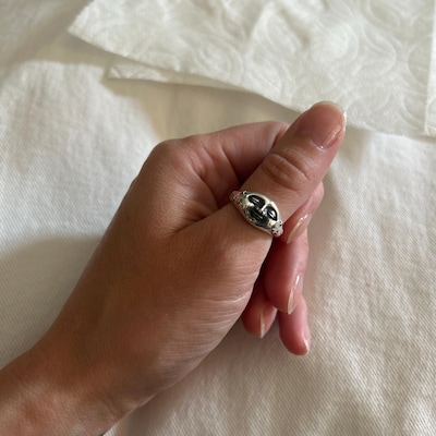 Evil Eye Sterling Silver Ring Handmade Solid Medieval 925 Unique Unisex ...