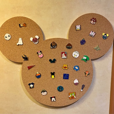 Mickey Mouse Cork Boards. Mickey Pin Display. Disney Pin Board, Mickey ...