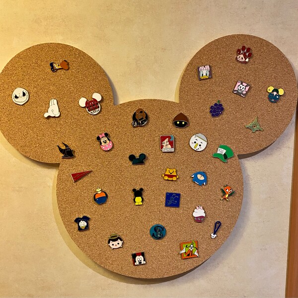 Mickey Mouse Cork Boards. Mickey Pin Display. Disney Pin Board, Mickey ...