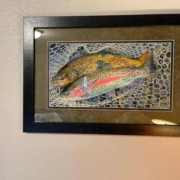 Trout Pose 18x 24 Limited Edition Fine Art Print - Etsy