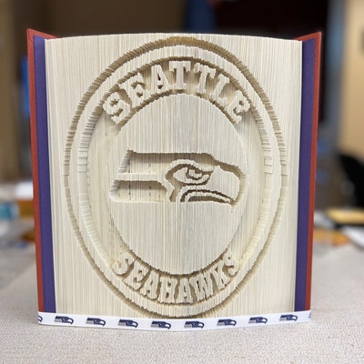 NFL Seattle Seahawks: Book Folding Pattern, Instruction DIY Folded Book ...