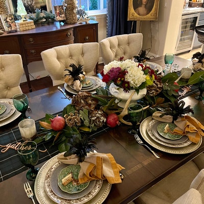 Italian Washed Cotton Blue Toile Holiday Tablecloth Coastal Grandma ...