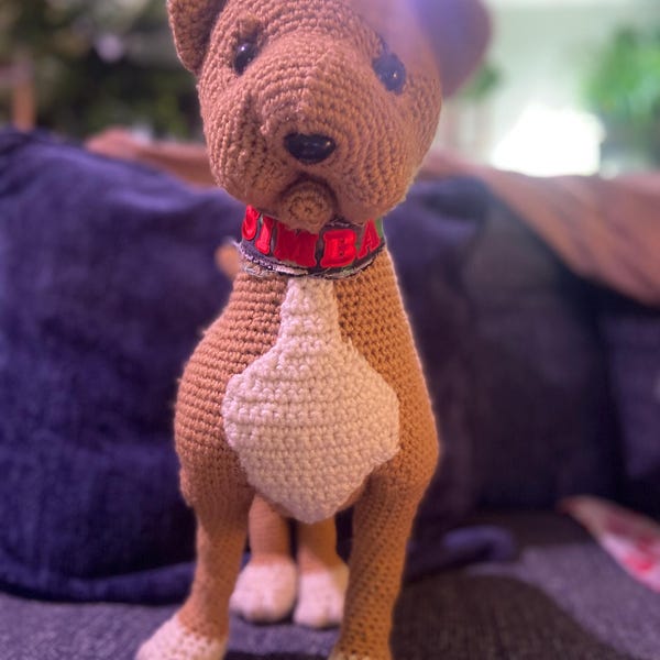Pit Bull Crochet Pattern, Realistic Dog Amigurumi: Create Your Own Cute ...