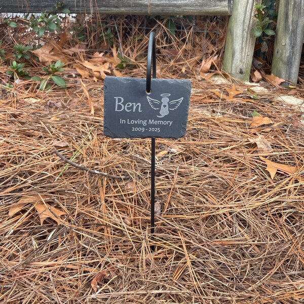Pet Chicken Hen Memorial Garden Sign With Hanging Stake - Honor Your ...