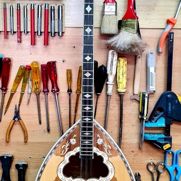 Original Mandolin Handmade Traditional Greek Flat Back Mandolin - Etsy