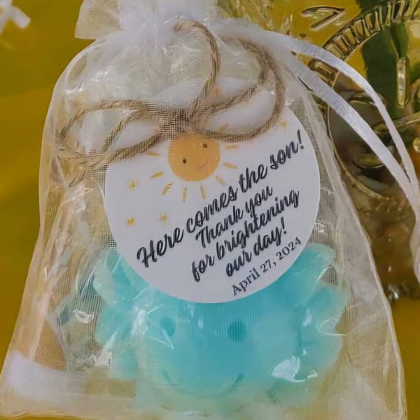 Sun Baby Shower Soap Favors Sunshine Soap Here Comes the Son Soap Baby ...
