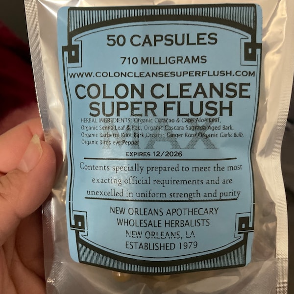 Max Colon Cleanse Super Flush Max Organic Herb | 710mg - Etsy