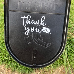 Thank You Decal, Thank You Sticker, Thank You Mail Box Decal Sticker ...