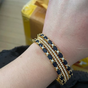 Black Beads Bangles Set 4 Bangle Set 22k Gold Plated Black | Etsy