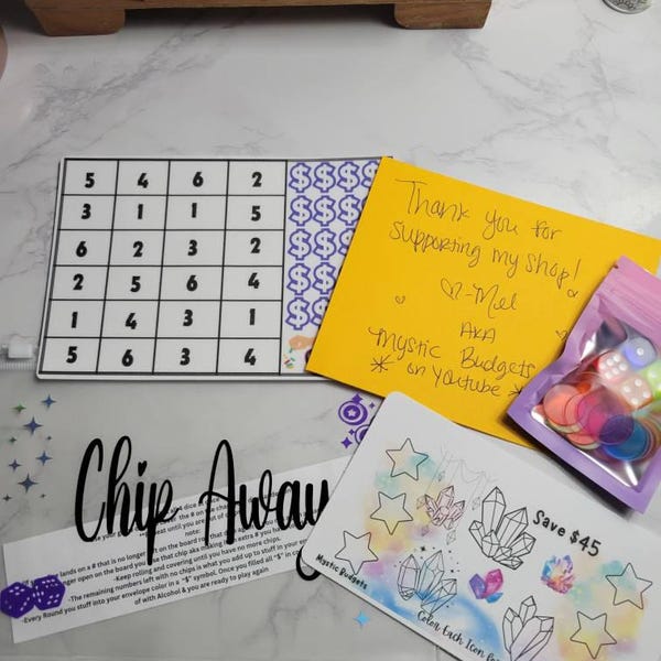 Chip Away Savings Challenge - Etsy