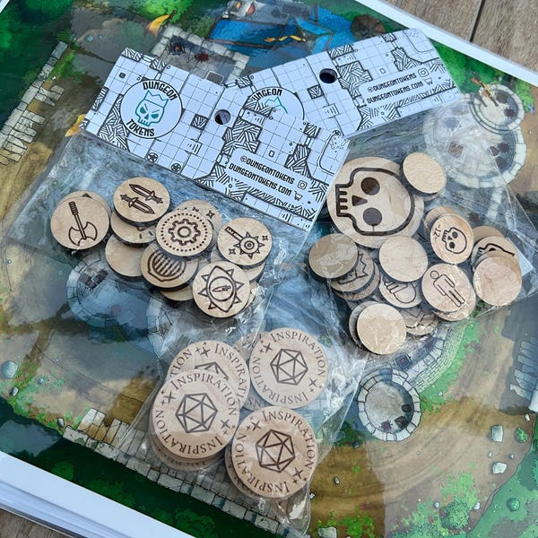 DND Condition Ring Set (65) - Status Effect Markers - Etsy