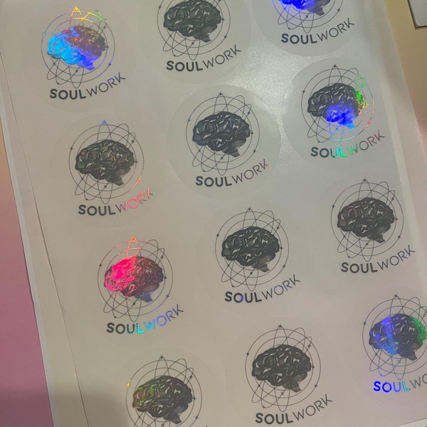 Custom Metallic Foil Sticker | Custom Logo | Any Text | Business | Any ...