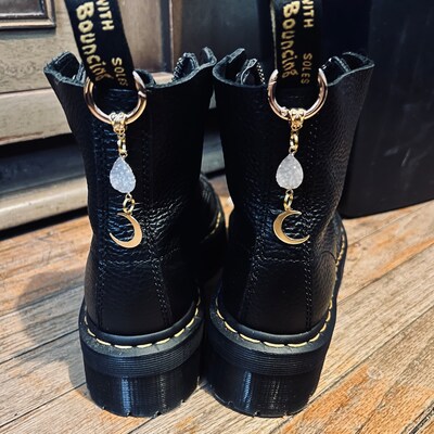 Luna Moth Butterfly Doc Marten Charms, Set of Two. Grunge Shoe Jewelry ...