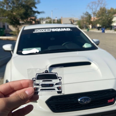 Keychain for Subaru WRX Sti Enamel Double-sided JDM Evo Eye Raptor Eye ...