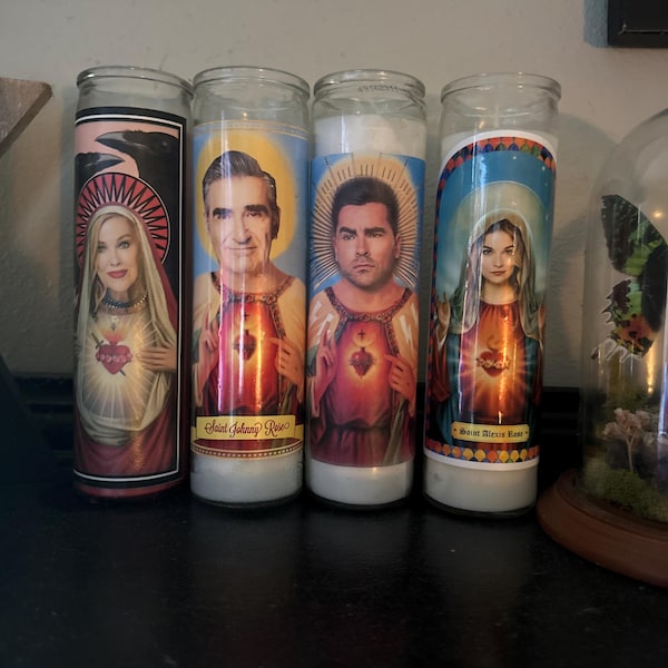 Celebrity Saint Stickers Only - Celebrity Prayer Candle Decals - Custom ...