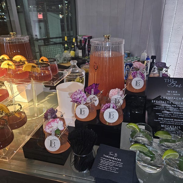 50 Personalized Edible Drink Toppers Quinceañera XV Design | Custom ...