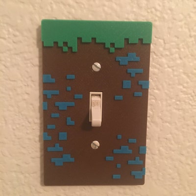 Mining Light Switch Cover Mining Switch Plates Video Game Kids Room ...