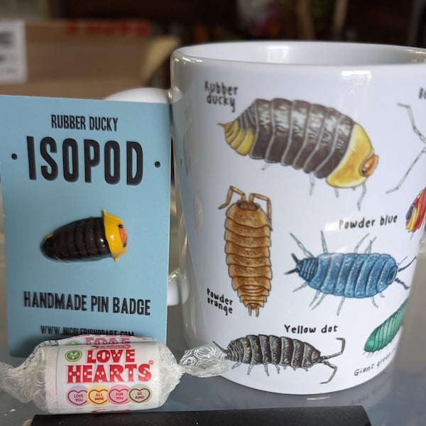 Isopod Sticker Sheet With 9 Eco Paper Stickers - Etsy