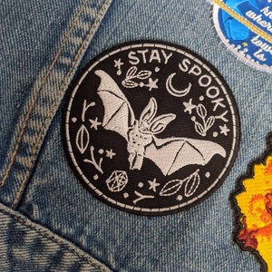 Spooky Bat Pastel Goth Patch Iron on Gothic Halloween - Etsy