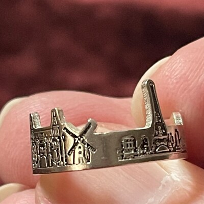 Custom City Ring Personalized Cityscape Ring Statement Ring Custom ...