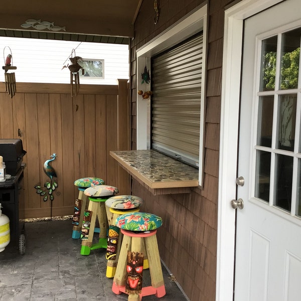 Novelty Tiki-totem Bar Stools - Etsy