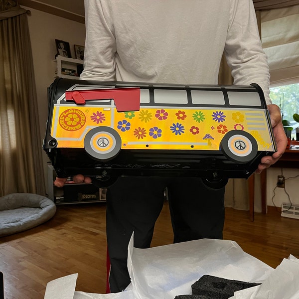 Large-size Mailbox Camper Van Mailbox (VW Camper Van Vibes) Custom. I ...