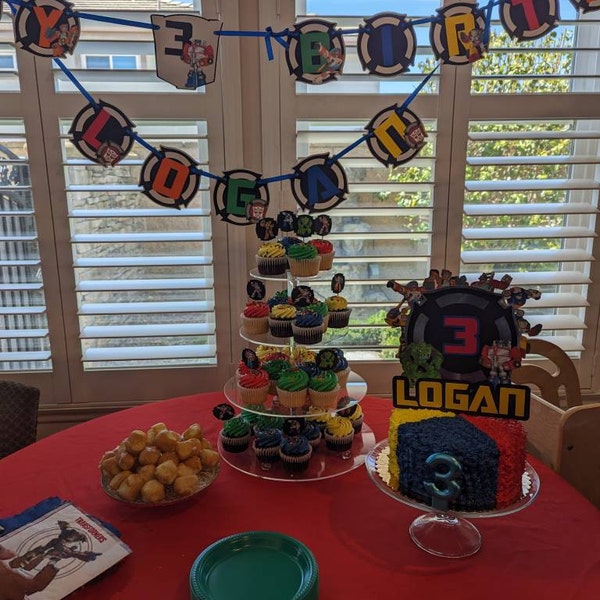 Transformers Cake Topper, Rescue Bots Cake Topper, Transformers ...