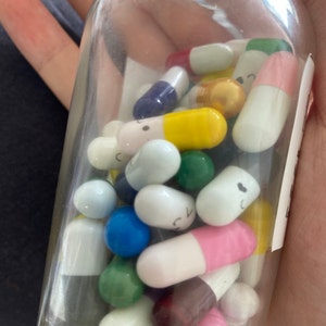 100 Kawaii Pill Capsule,wish Faux Pill,cute Secrect Blank Message Note ...
