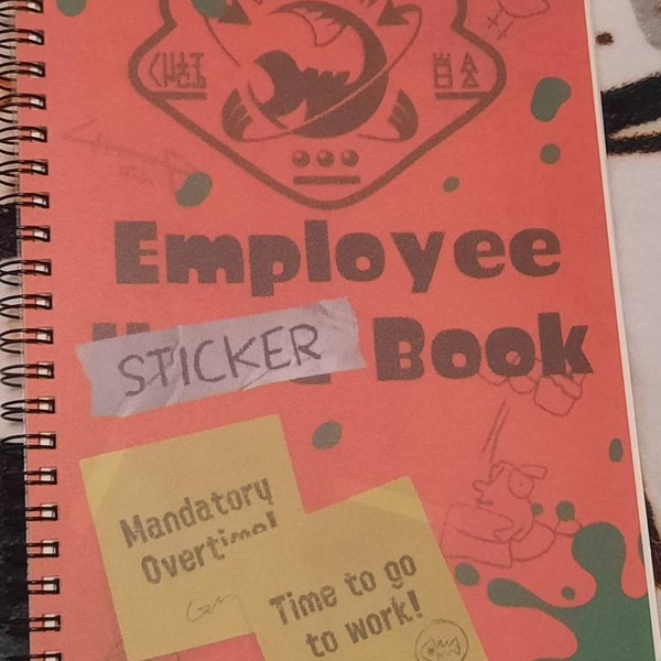 Splatoon Grizzco Salmon Run Employee Reusable Sticker Book - Etsy