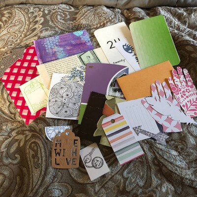Scrap Pack, Paper Destash, Collage Fodder, Snippets, Ephemera ...