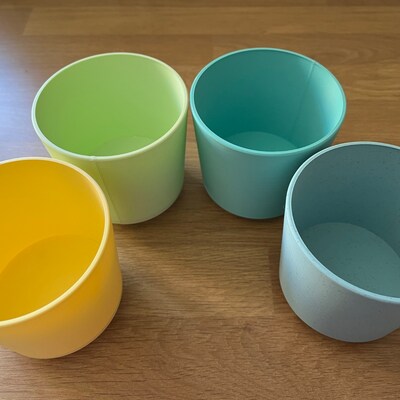 Rounded Cube Pot Planter Pot With Feet Coloured Pot Indoor - Etsy UK
