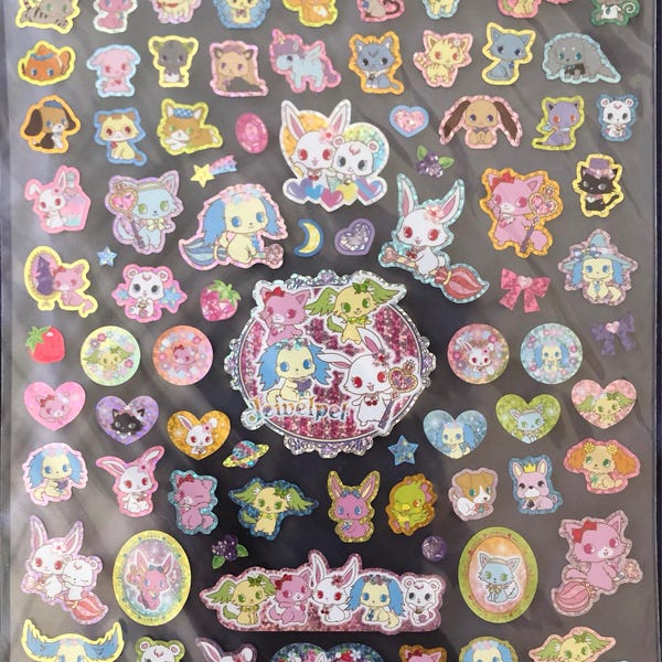 Sanrio Hello Kitty Puffy Sticker Koi Fish Bookmark Sticker Cute Kawaii ...
