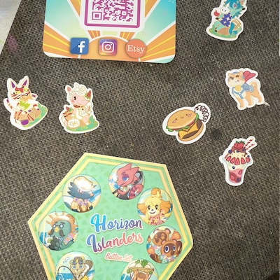 Horizon Islanders Animal Crossing Button Set of Seven - Etsy