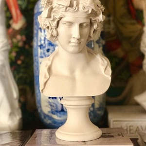 Lansdowne Antinous as Dionysus Bust Sculpture Antique Statue Greek God ...
