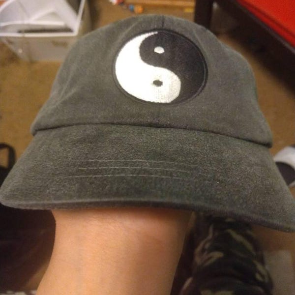 YIN YANG Symbol Hat - Embroidered Chinese Philosophy Men Women Cap ...