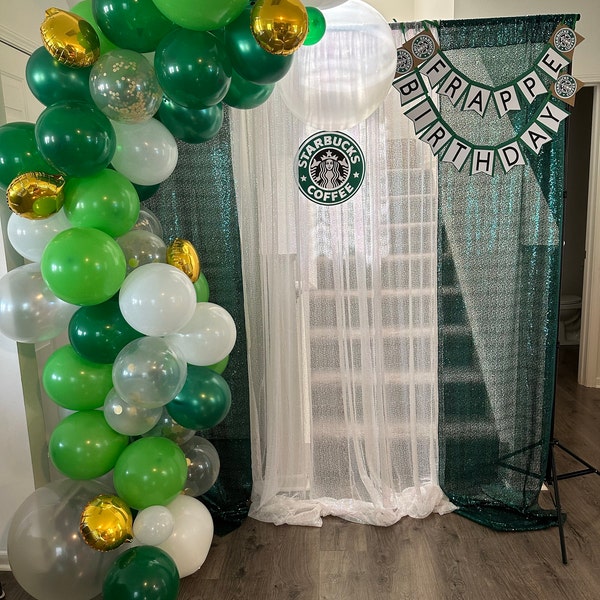 Starbucks Birthday Banner/starbucks Birthday Party/starbucks Store ...