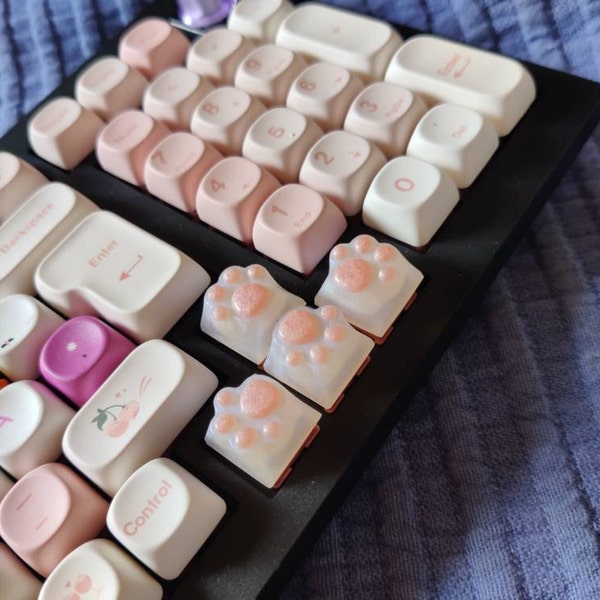 Keycap Resin Caps Lock 1.75u With Natural Flowers | Handmade Keycap for ...