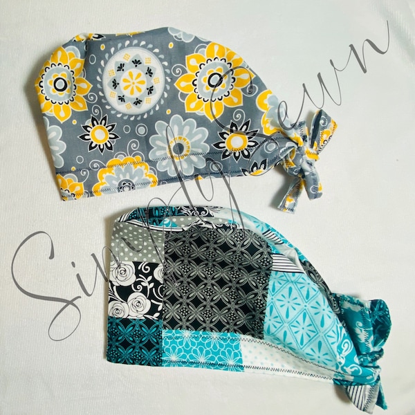 Scrub Hat SEWING PATTERN PDF, Surgical Cap Sewing Pattern, Scrub Cap ...