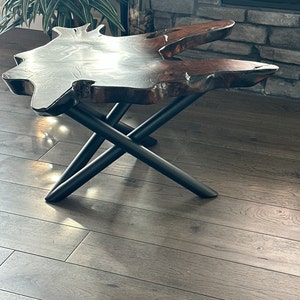 Unique Coffee Table Base for ROUND Table Top, Industrial Table Legs ...