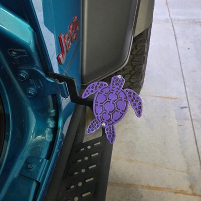 Sea Turtle realistic Fuel Door Assembly for Jeep Wrangler JK & TJ ...