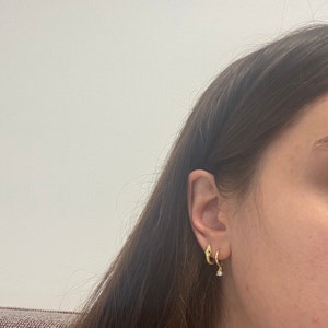 Tiny Two Stone Stud Birthstone Stud Sterling Silver - Etsy