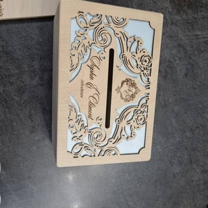 Personalized Wooden Envelope Box With Engraving Wedding Gift - Etsy