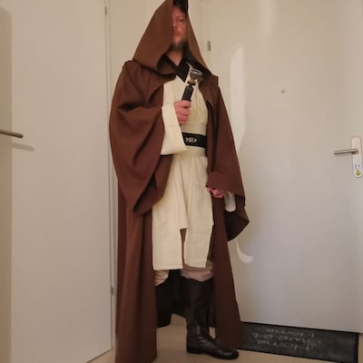 Jedi Cosplay Hooded Robe Costume From Star Saga, Knight Master, Rebels ...