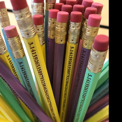 Perfect for Pi Day the Pi Pencil to 96 Digits 6 Pack Look Smarter for ...