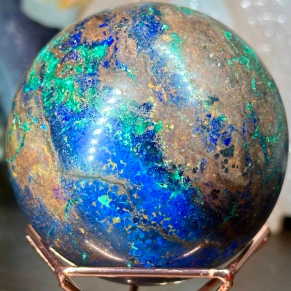 Green Sandstone Crystal Sphere - Etsy
