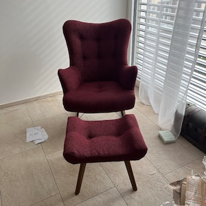 Blue Low-slung Wooden Magic Velvet Armchair Inspired by Polish Chairs ...