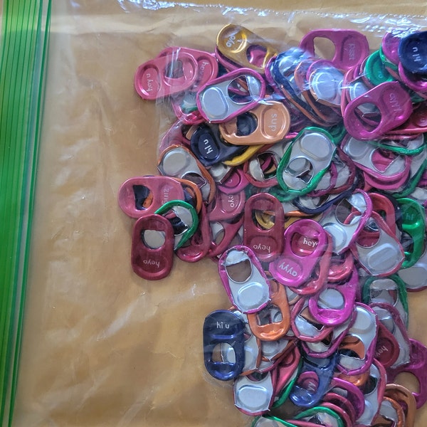 100 Aluminum Multi-colored Monster Logo Soda Pull Tabs / Pop Tops / Pop ...