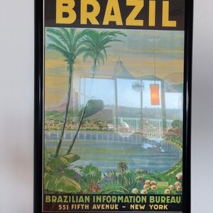 Brazil Print: Vintage South American Travel Poster - Etsy