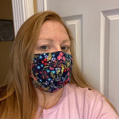 3D Origami Mask, Embroidered Mask With Built-in Polypropylene Filter ...