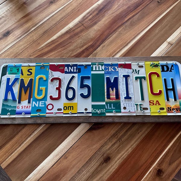 Custom License Plate Signs, Personalized Gift, Custom Gifts Any ...